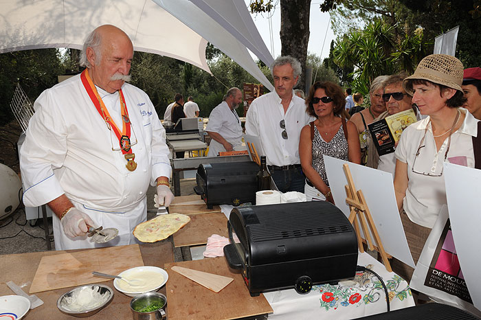 Gerard Burg et ses Flammekueche aux Etoiles de Mougins 2009